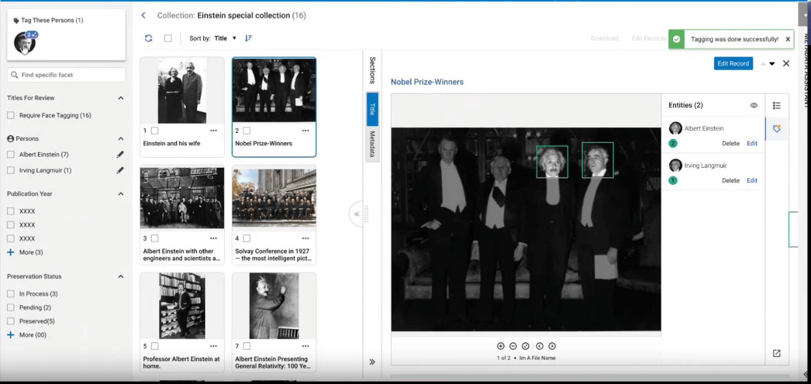 Digital collection management : Alma Specto